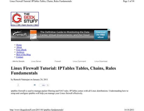 Iptables Fundamentals Pdf