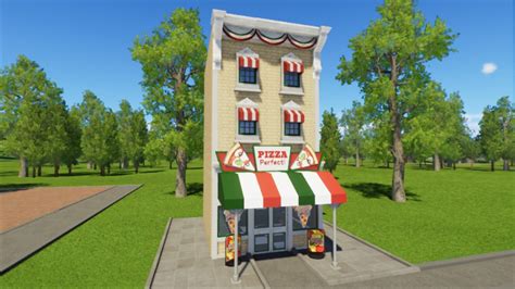 Main Street Pizza Restaurant Workshop Planet Coaster 2
