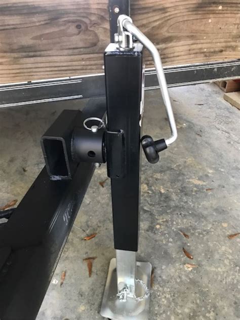 Square Pipe Mount Swivel Jack W Footplate Drop Leg Weld On