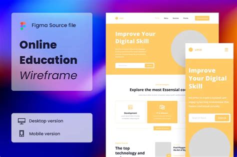 15 Figma Wireframe Templates For Online Education Platforms Digital
