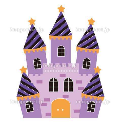かわいいハロウィンのお城のイラストレーション 159322127 イメージマート