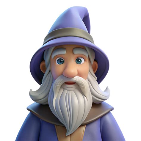 Signature Victorian A Wise Old Wizard With A Long White Beard No