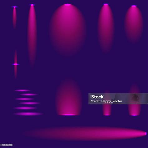 Konsep Kreatif Vector Set Efek Cahaya Cahaya Bintang Meledak Dengan