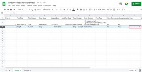 How To Import Posts Wpsyncsheets Documentations Website