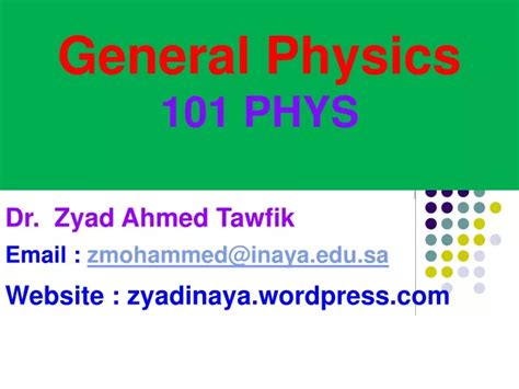 PPT General Physics PHYS PowerPoint Presentation Free Download ID