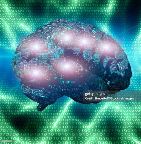 Electronic Brain With Binary Code Background High Res Vector Graphic Getty Images