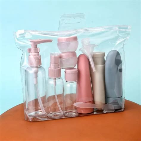 Kit Viagem Shampoo Creme Hidratante Frasco Pote Spray Plastico Para