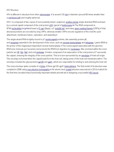 Pdf Hiv Structure Dokumen Tips