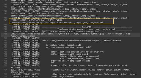 Bug Testcompactionmaxtimeinterval Fail · Issue 21157 · Milvus