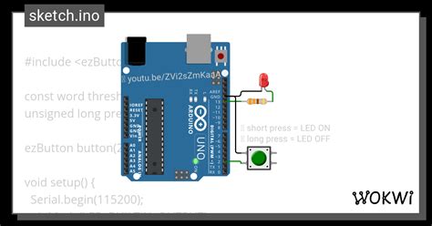 Push Button Short Press Long Press Led Controller Copy Wokwi Esp32