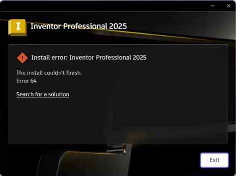 Install Couldn T Finish Error 64