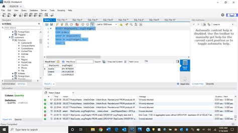 solved mysql workbench isqs6338 x file edit view query
