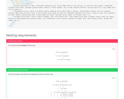 Docs Code Examples Broken Because Of Text Aligncenter Grid Tiles
