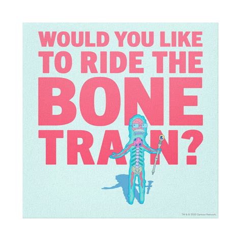 Rick And Morty Anatomy Park Bone Train Poster Rick And Morty Shop