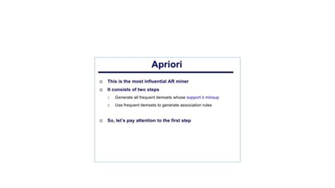 Association Rules Apriori Algorithm Pptx Computing Technology And Computing
