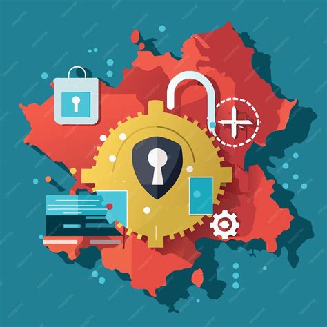 Premium Vector Map Of Latvia Illustration With Lock And Binary Code Background