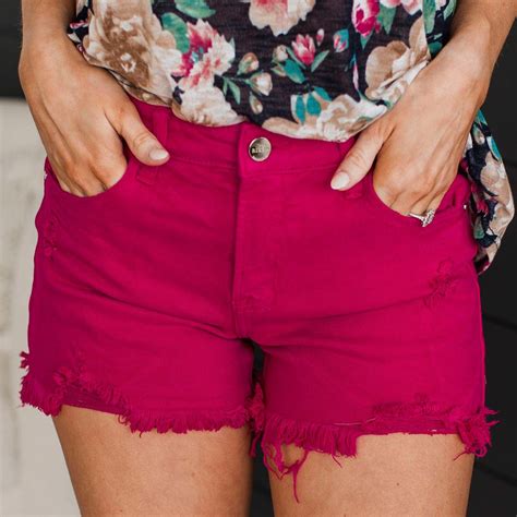 Risen Denim Shorts Jeanie Wash The Pulse Boutique