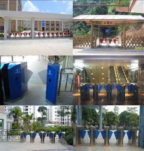 Pedestrian Retractable Optical Flap Turnstile Barrier For Security