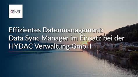 Epi Use Datasync Manager Bei Hydac Effiziente Systemkopien Für Sap