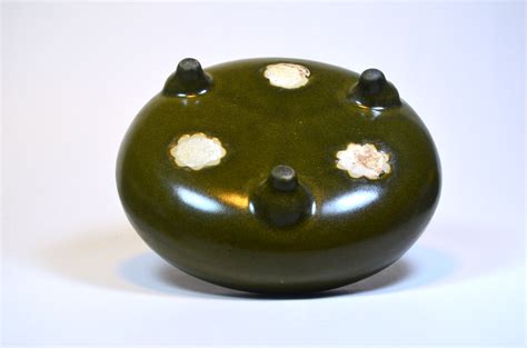 Chinese Tripod Censer With Tea Dust Glaze Only Clay