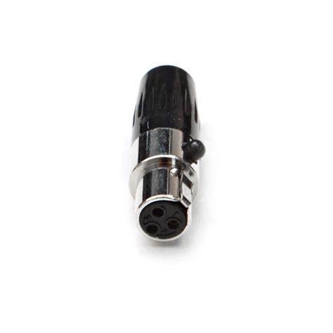 3 Pin Xlr Mini Female Connector For Microphone Cable Replacements Or