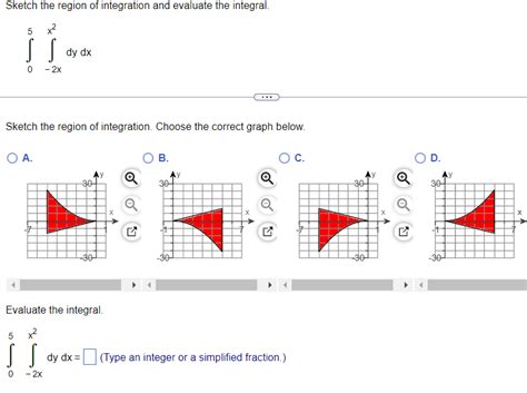 Solved ∫05∫−2xx2dydx Sketch The Region Of Integration
