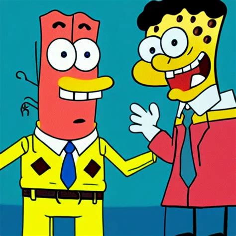 Spongebob Shaking Hands With Glenn Quagmire Stable Diffusion Openart