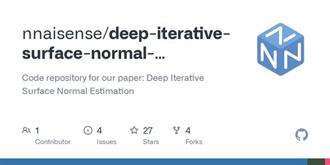 Github Nnaisensedeep Iterative Surface Normal Estimation Code