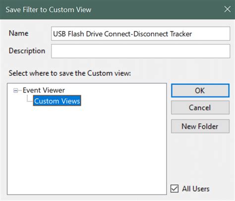 Naming The Custom Filter Of Windows Event Viewer Download Scientific Diagram