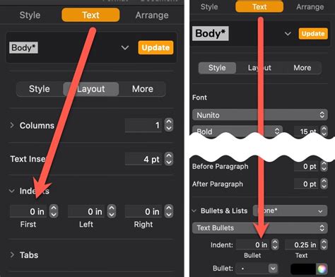 Removing Indentation From Body Text In Pages Macrumors Forums