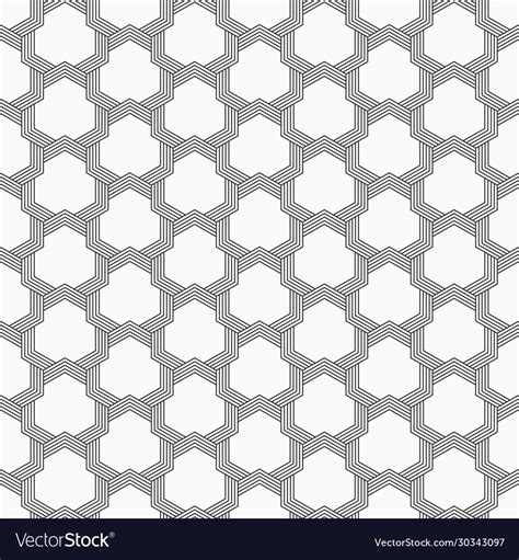 Abstract Seamless Pattern Striped Linear Vector Image