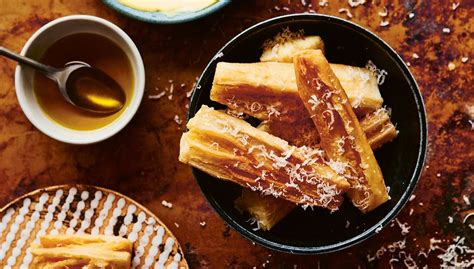 Maria Bradfords Cassava Chips With Truffle Oil Parmesan And Saffron Mayo Recipe