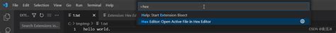工具及方法 编辑二进制文件使用vscode和notepad的插件hex Editorhexeditor Csdn博客