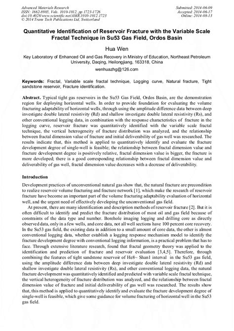 Quantitative Identification Of Reservoir Fracture With The Variable