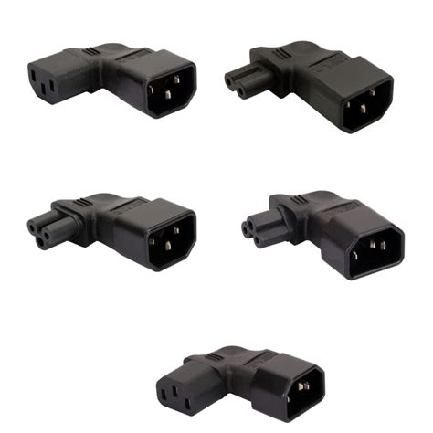 อะแดปเตอร์ซ็อกเก็ต Capa C14 เป็น Iec C13 C5 C7 Ac 3 ขั้ว ตัวผู้ เป็นตัว