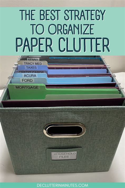 The Best Strategy To Organize Paper Clutter At Home Paper Clutter