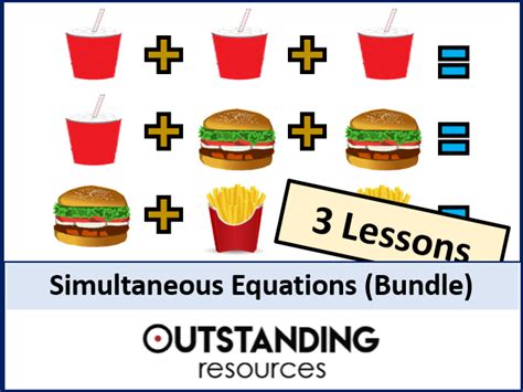 Simultaneous Equations Gcse And Igcse Bundle Teaching Resources