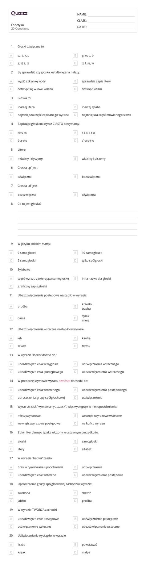 Ponad 50 Pisanie Na Klawiaturze Arkuszy Roboczych Dla Klasa 8 W Quizizz