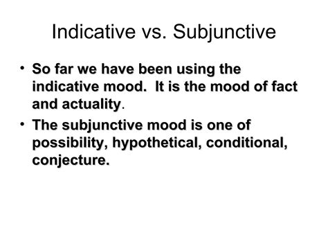 Unit Thirteen Present Subjunctive Ppt