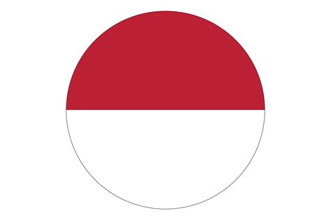 Circle Flag Vector Of Indonesia 11074564 Vector Art At Vecteezy