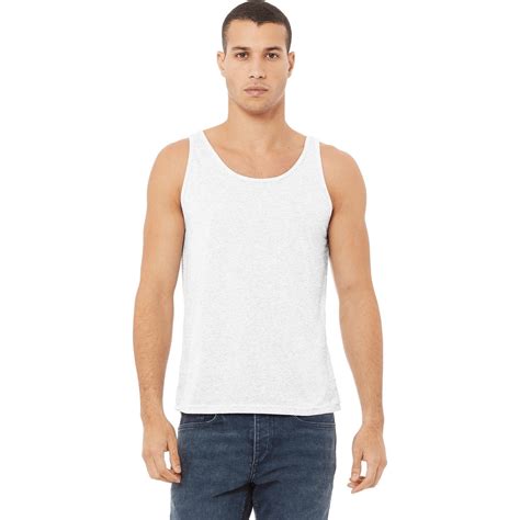 Logo Bella Canvas Unisex Cotton Jersey Tank Tops Mens