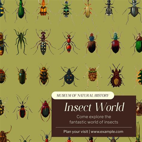 Insect World Exhibition Instagram Post Free Photo Rawpixel