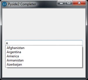 How To Create QCompleter In Python Pyside2 Codeloop