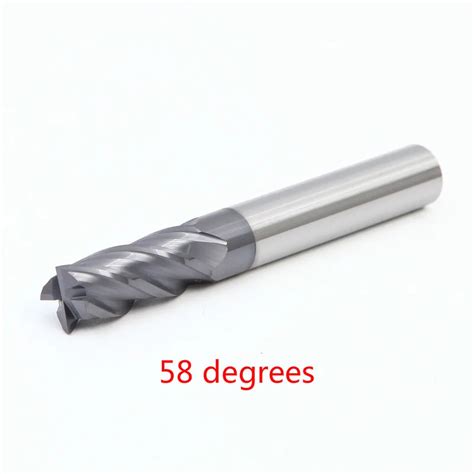 58 Degree Tungsten Steel Numerical Control Cnc Milling Cutter 4 Blade