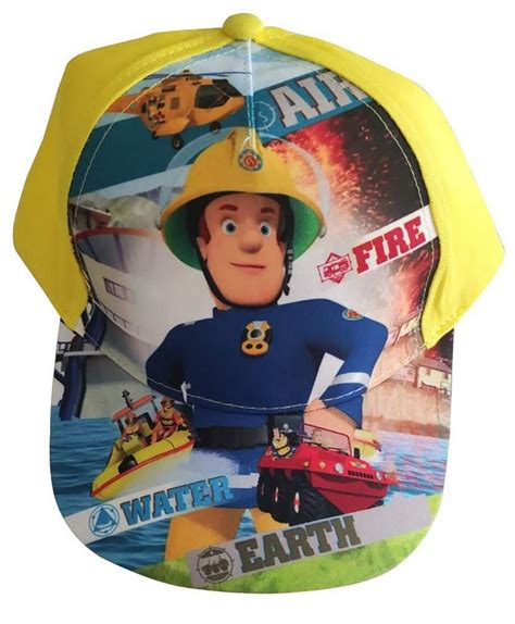 Sun City Schirmmütze Feuerwehrmann Sam Schirmmütze Cappy Kappe Firem Pflegehinweis
