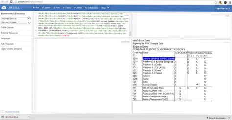 Excel Spreadsheet To Html Table Pertaining To Export Html Table Data To