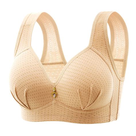 Jsaierl Womens Bras No Wire Push Up T Shirt Bras Seamless Padded