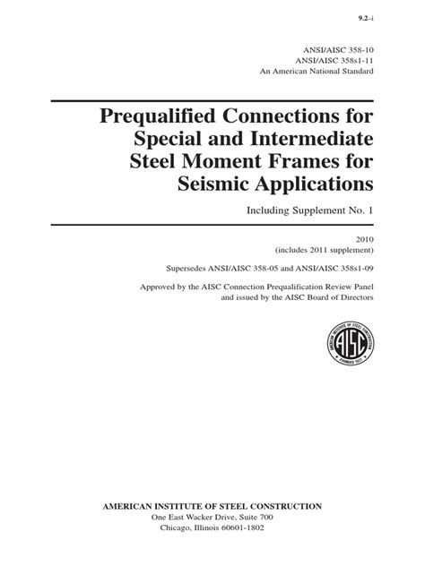 Aisc 358 10 Pdf Strength Of Materials Nondestructive Testing