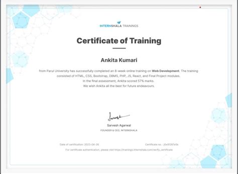 ankita jaiswal on linkedin i am glad to share that i had successfully completed the 8 week web…