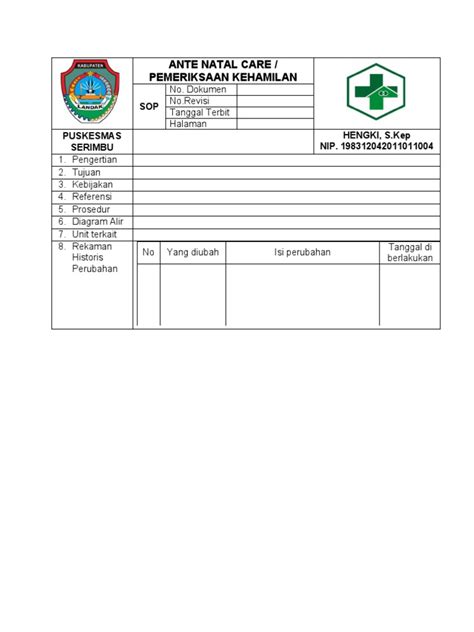 Format Sop Pdf